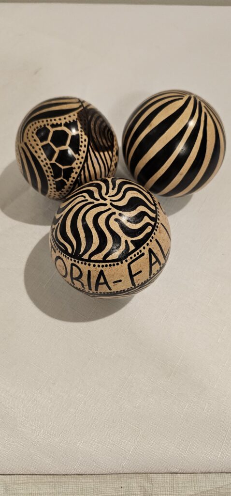 Decorative Calabash Gourd Balls | Hand-carved African Decor